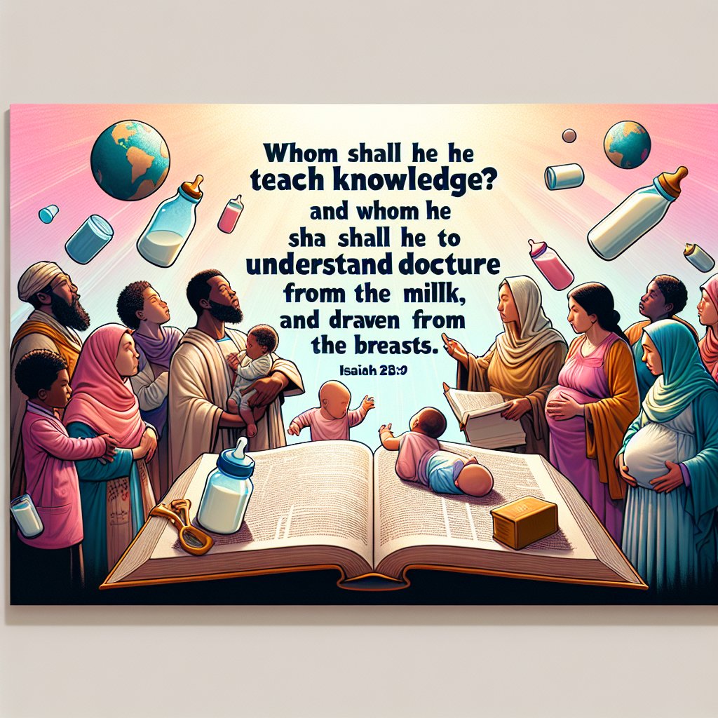Isaiah 28 9 Artwork Bible Art