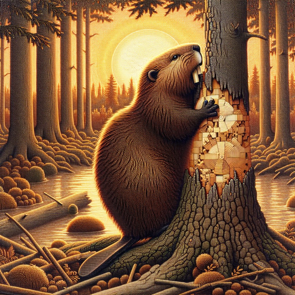 a beaver in his natu | Bible Art