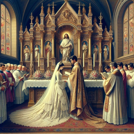 Traditional Catholic Wedding Art