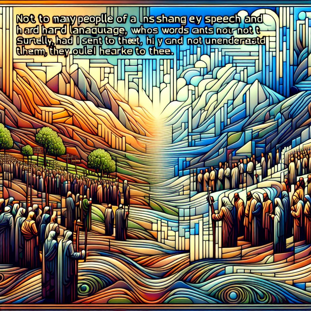 Ezekiel 3:6 Artwork | Bible Art