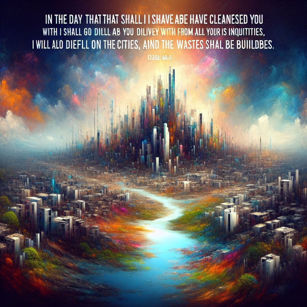 Ezekiel 36:33 Artwork | Bible Art