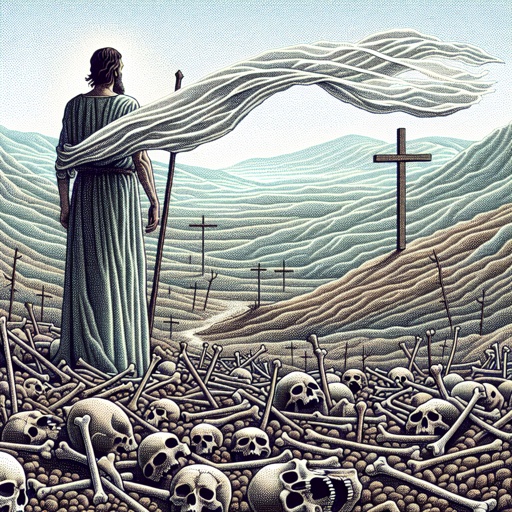 Ezekiel’s Vision Of Dry Bones Artwork | Bible Art