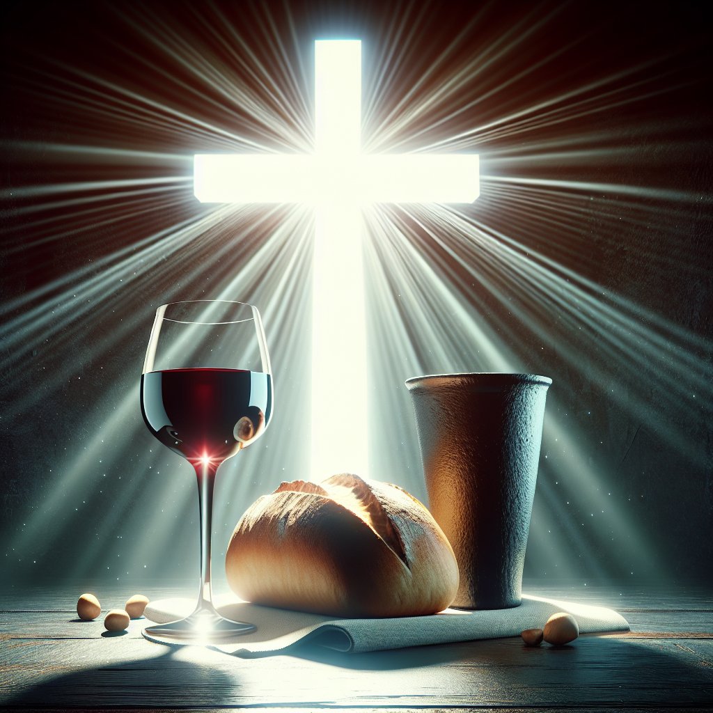 bread and wine with | Bible Art