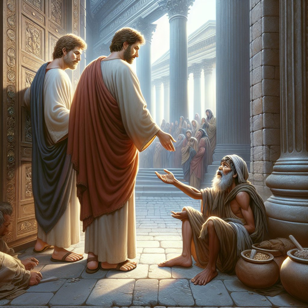 What Does Acts 3 3 Mean Bible Art