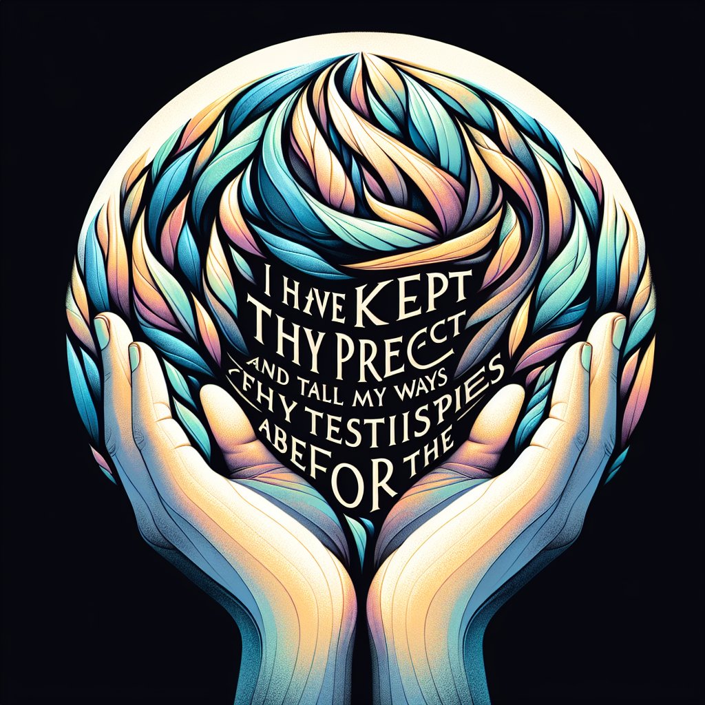 What does Psalms 119:168 mean? | Bible Art