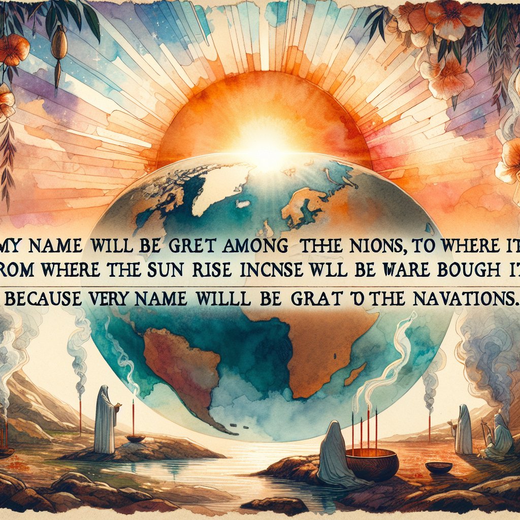 Malachi 1:11 Artwork | Bible Art
