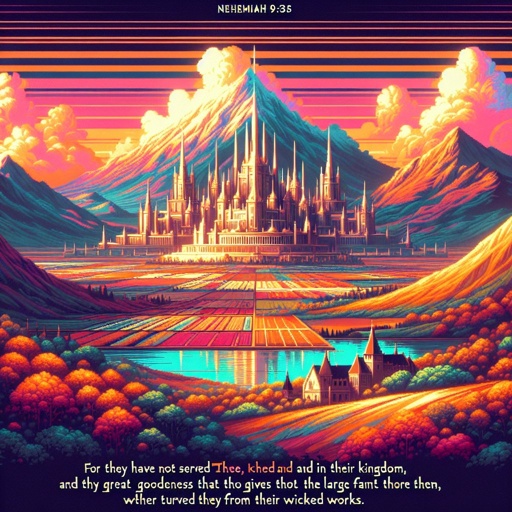 What does Nehemiah 9:35 mean? | Bible Art