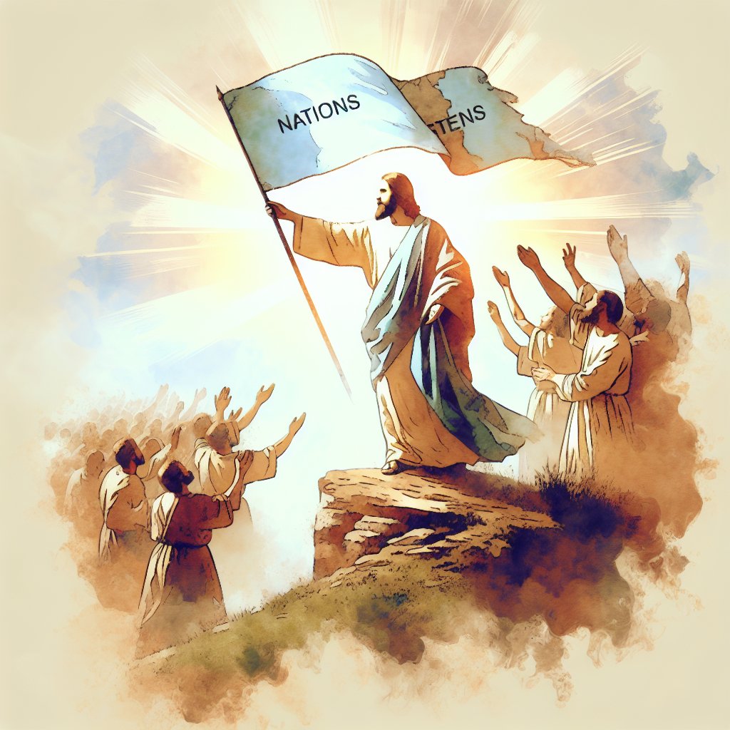 Jesus will lift up a | Bible Art