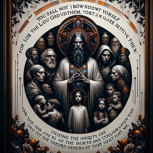 What does Deuteronomy 5:9 mean? | Bible Art