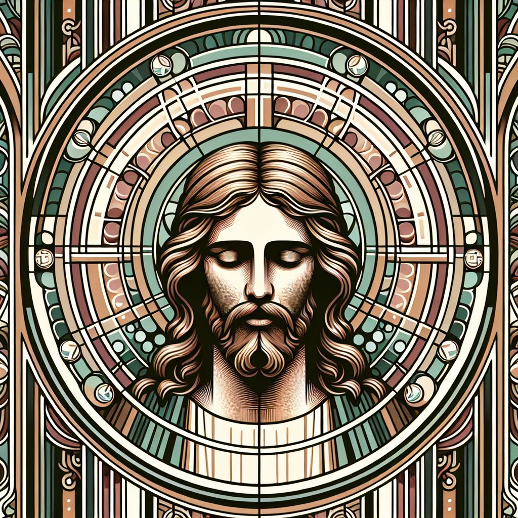 Jesus Christ, symmet | Bible Art