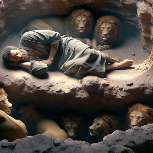 Daniel In The Lion’s Den Artwork | Bible Art