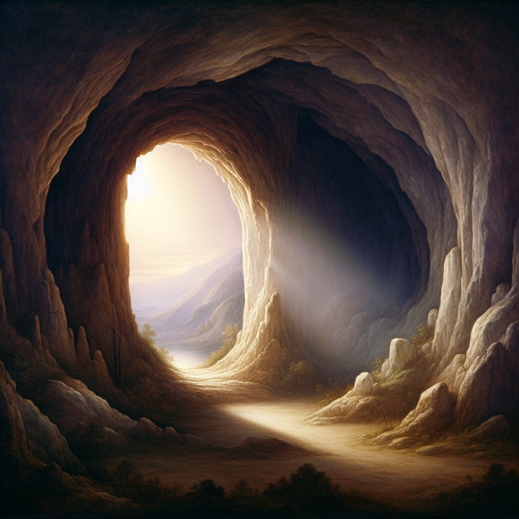 MISTERIOUS CAVE WITH | Bible Art