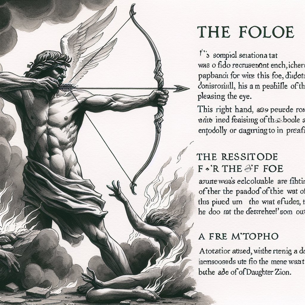 Like an enemy he has | Bible Art