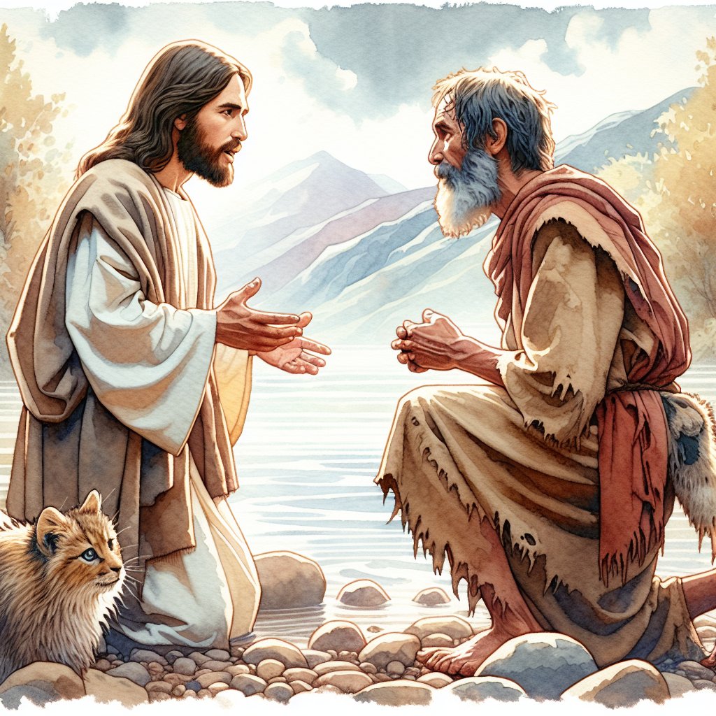 Jesus answering said | Bible Art