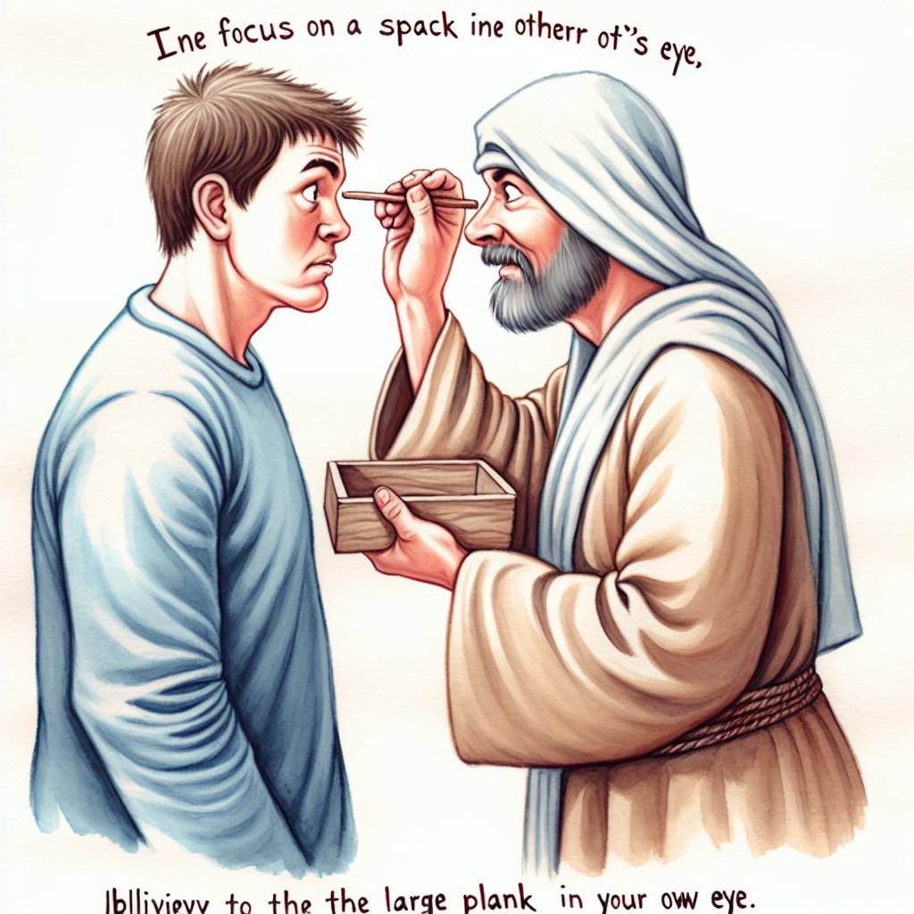 Matthew 7:3 Artwork | Bible Art