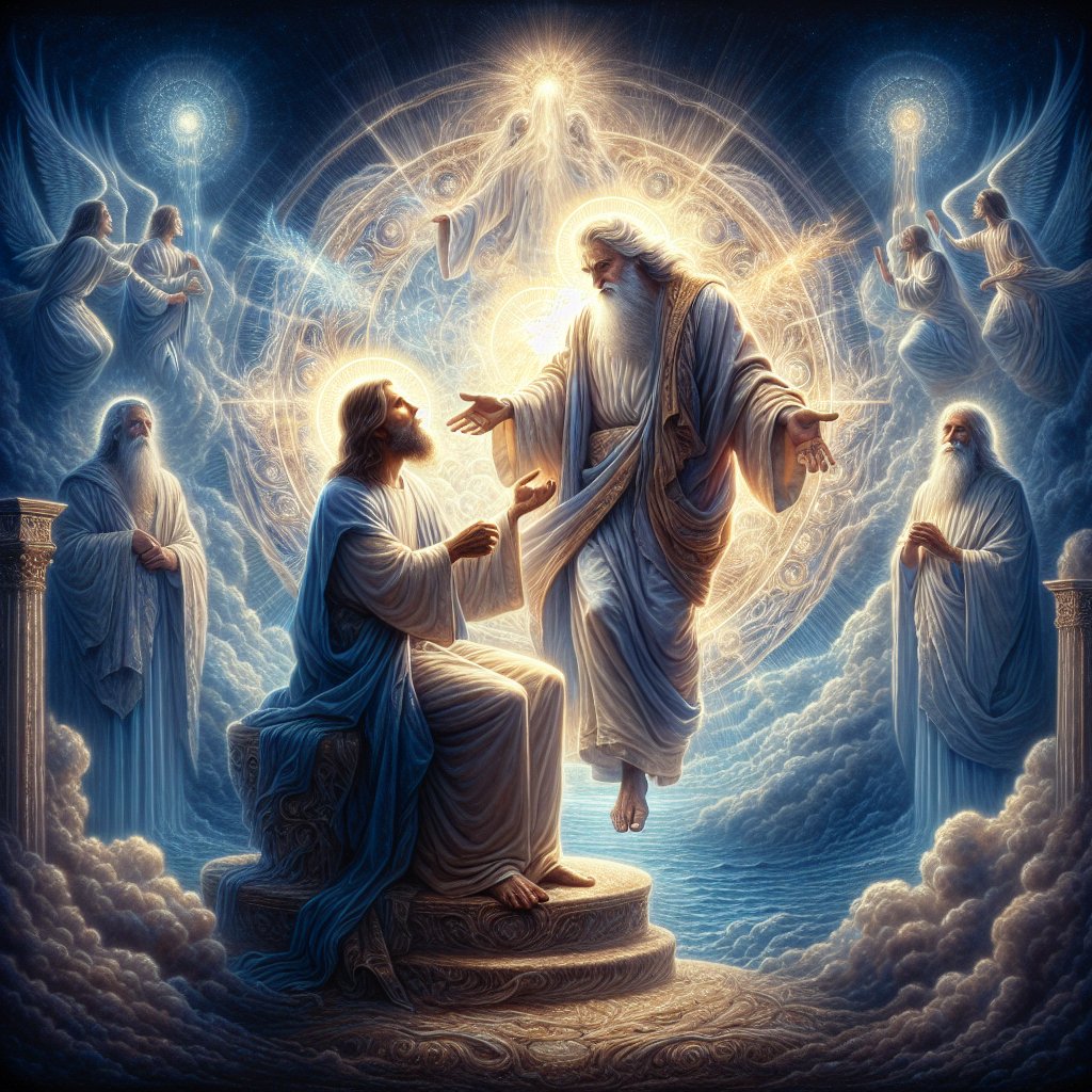 God with Jesus in he | Bible Art