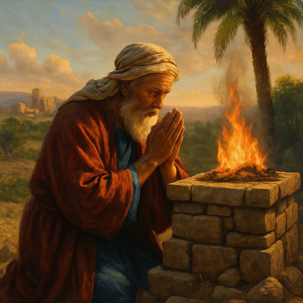 Depict a scene where | Bible Art