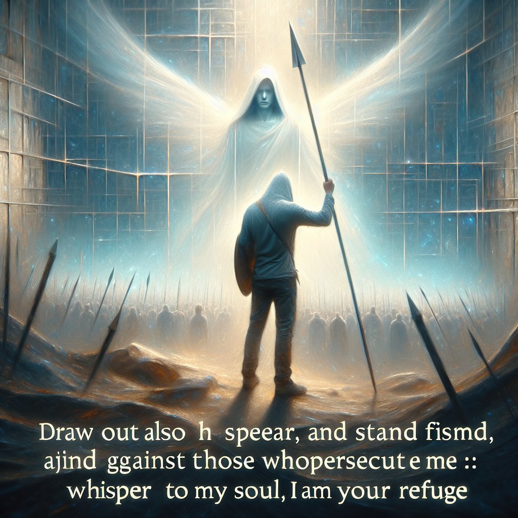 What Does Psalms 35 3 Mean Bible Art