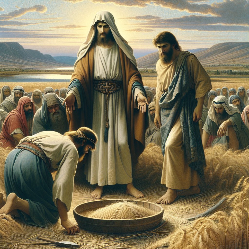 When Ornan saw David | Bible Art