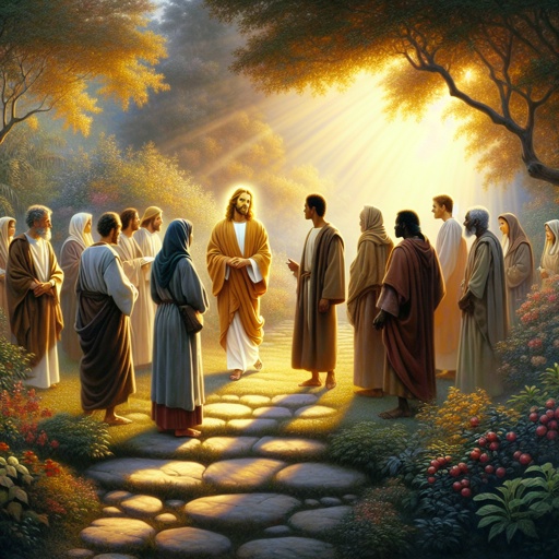 Jesus prays outside | Bible Art