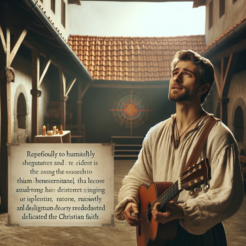 a man singing | Bible Art