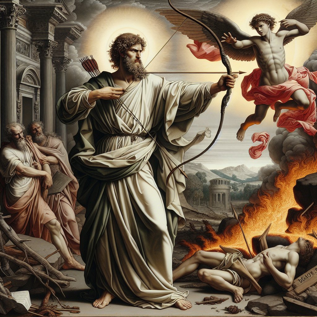 Like an enemy he has | Bible Art