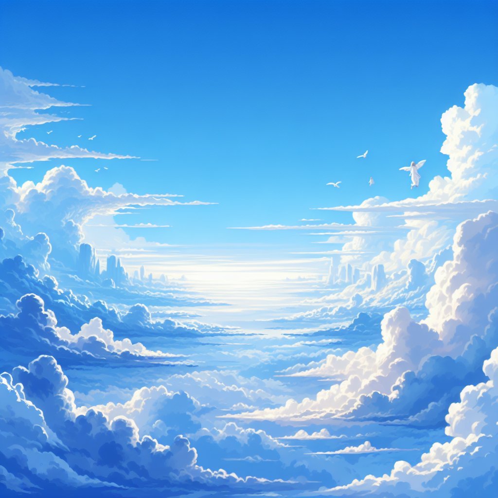 Heaven in a blue sky | Bible Art
