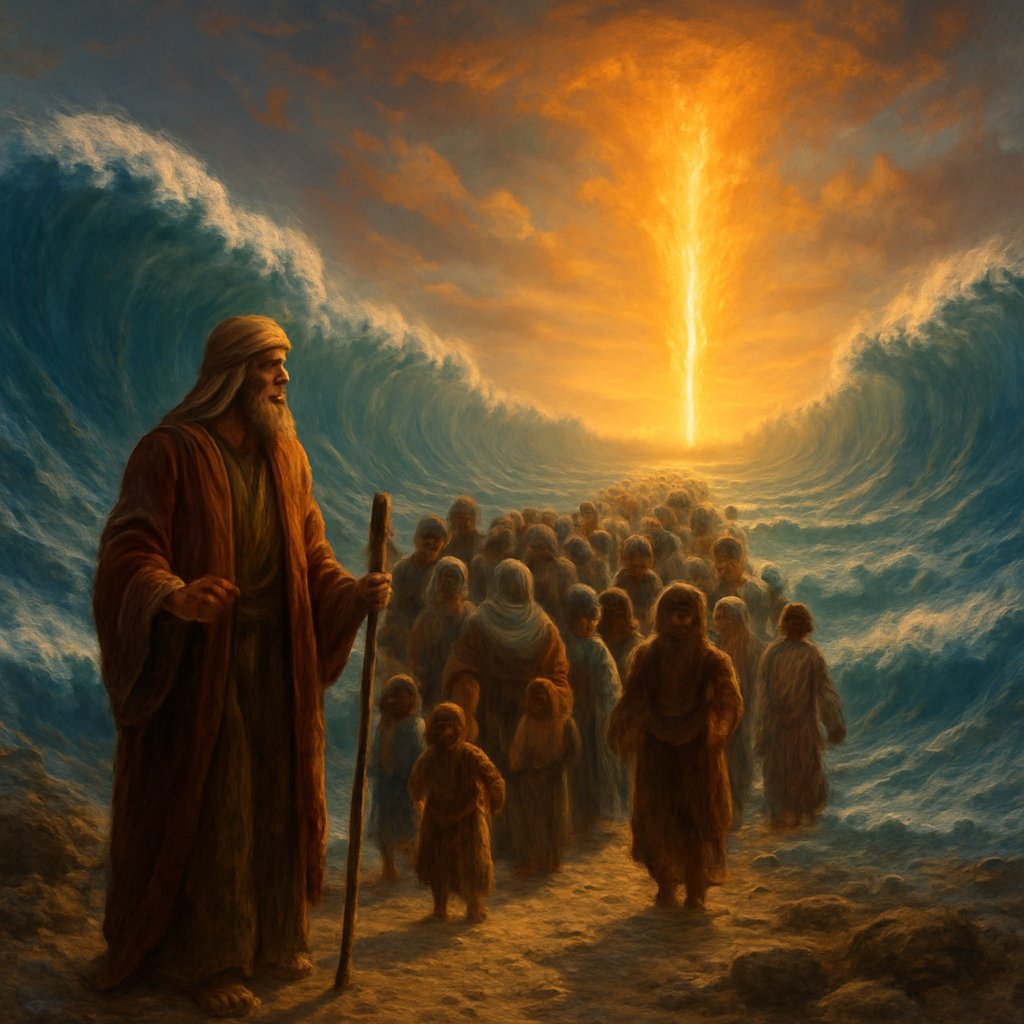 moses and tribe foll | Bible Art