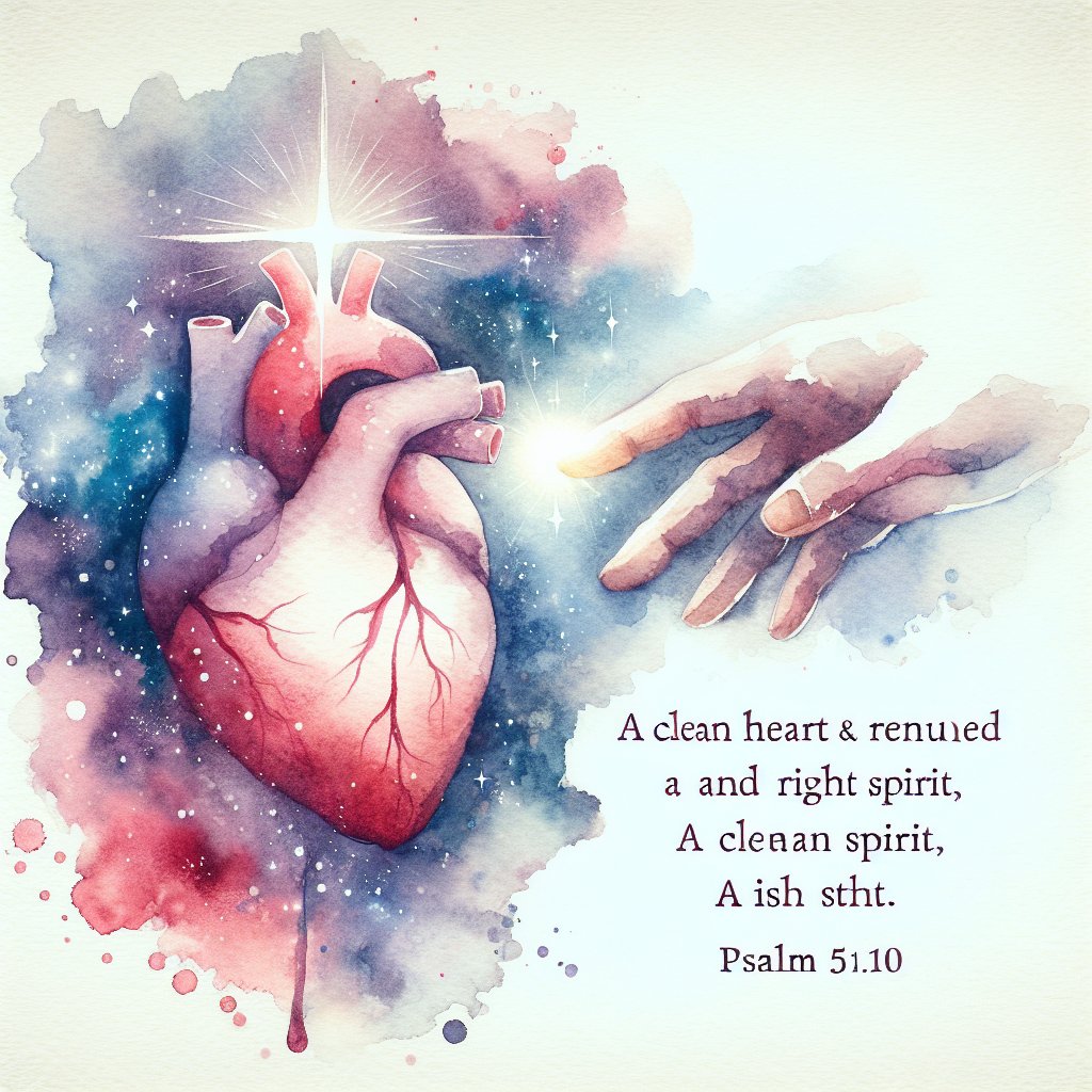 Psalms 51:10 Artwork | Bible Art
