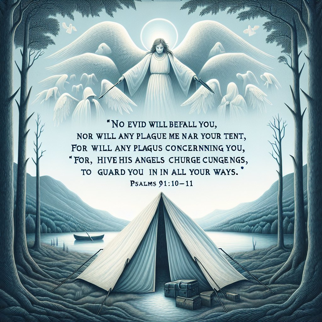 Psalm 91 10 11 Artwork Bible Art