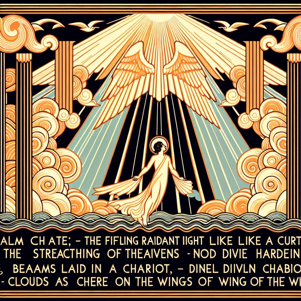 Psalms 104:2-3 Artwork | Bible Art
