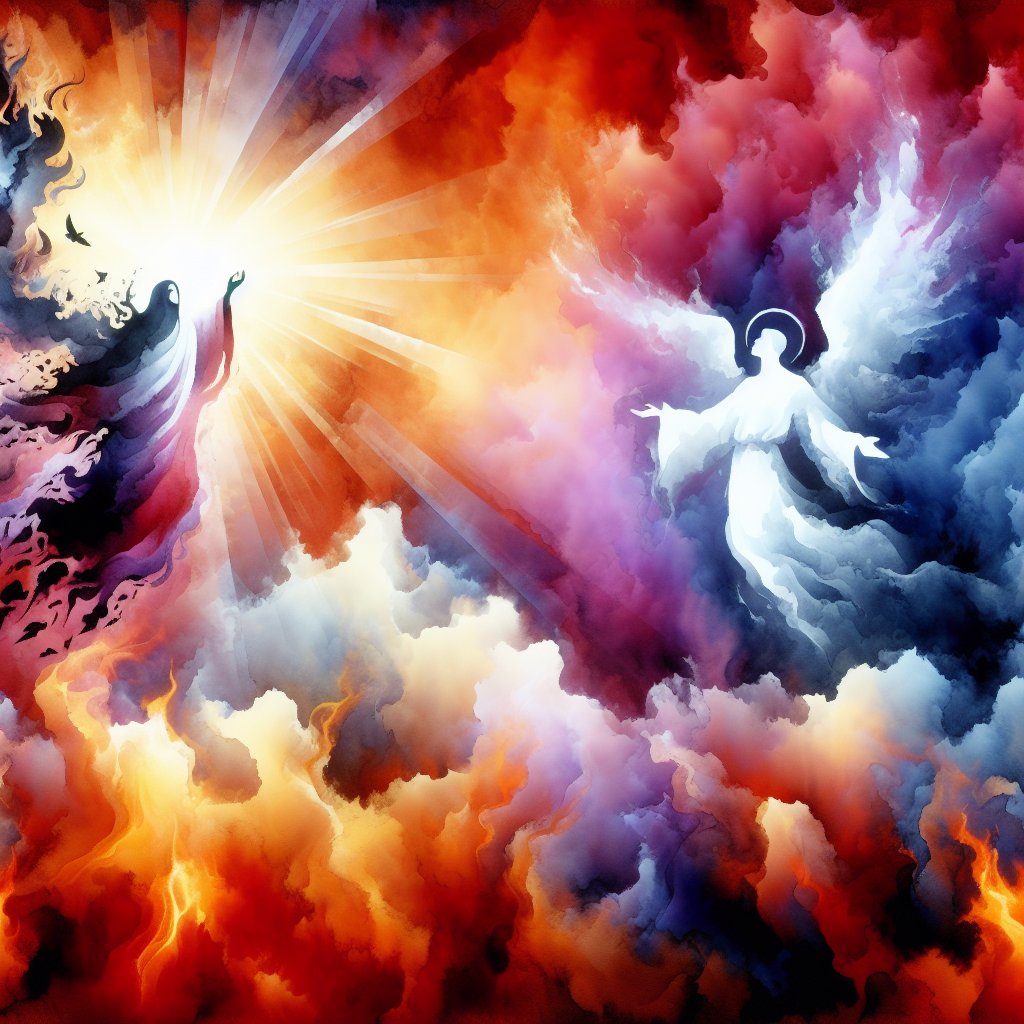 the devil flees | Bible Art