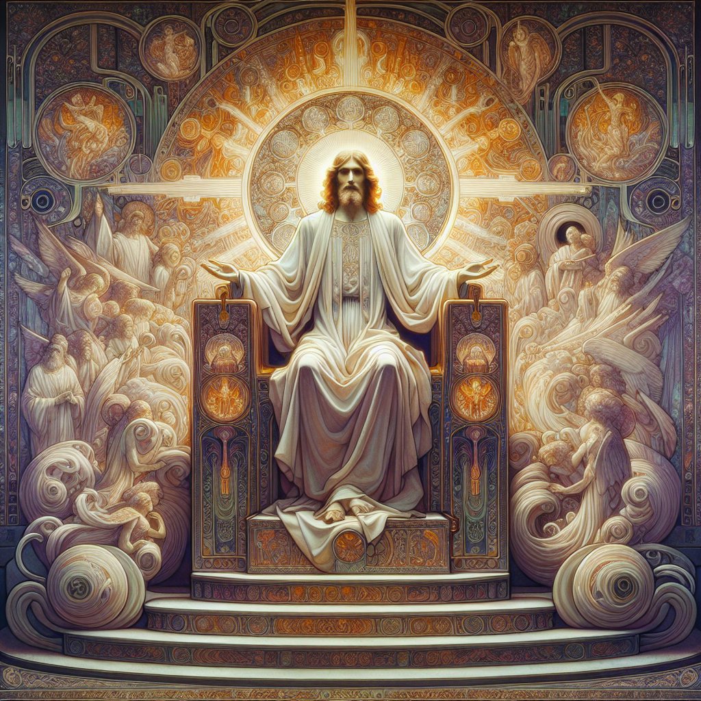 Messiah on the thron | Bible Art