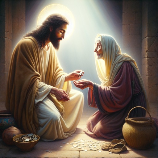 The Widow’s Mite Artwork | Bible Art
