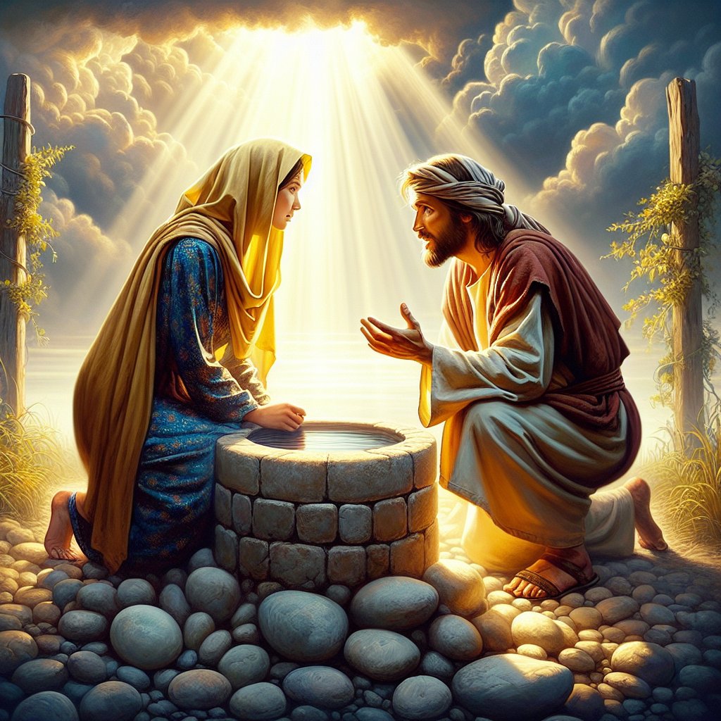 Jesus and the sanmar | Bible Art