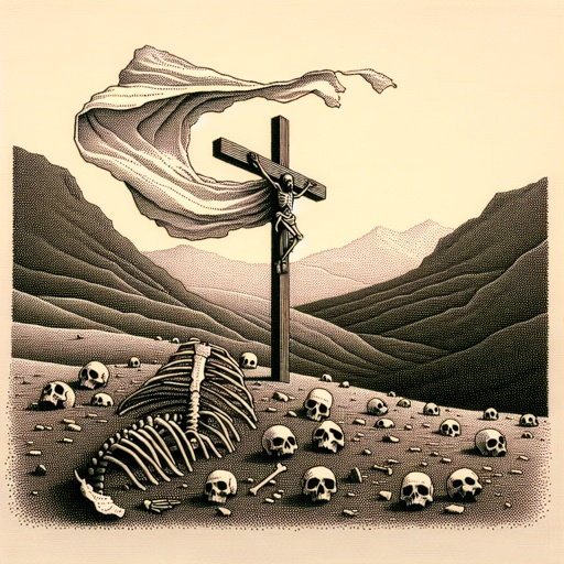 Ezekiel’s Vision Of Dry Bones Artwork | Bible Art