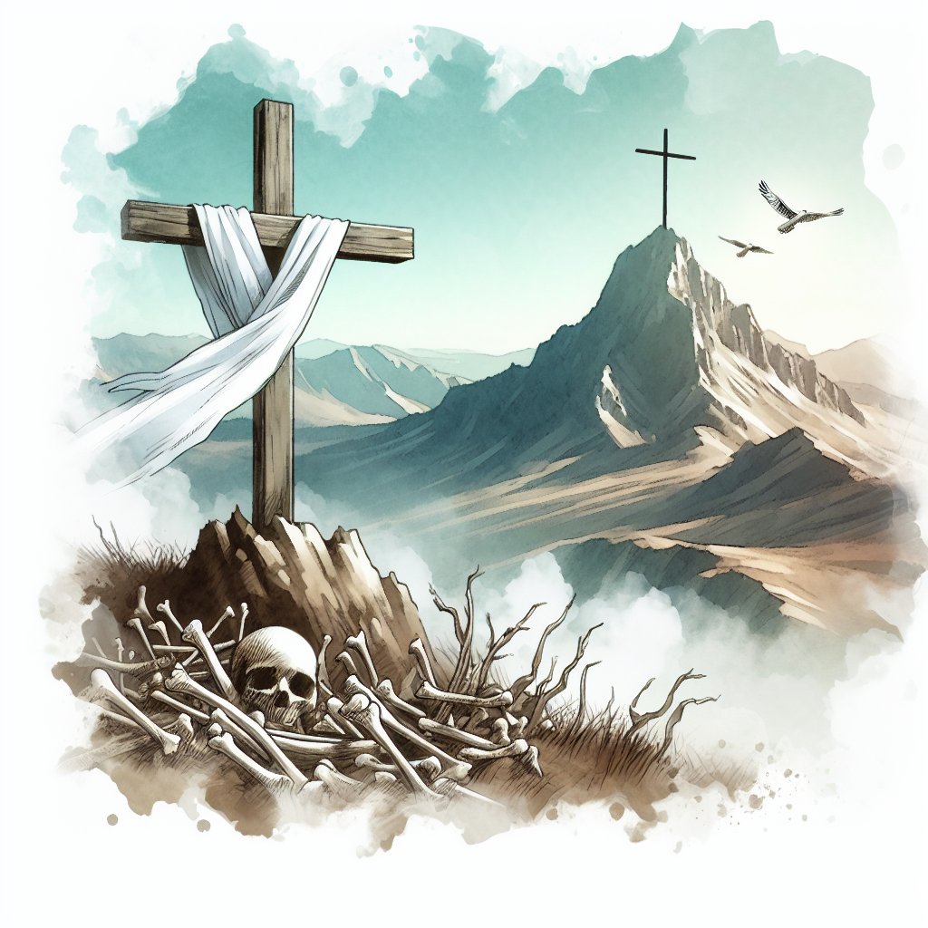 There’s a cross with | Bible Art