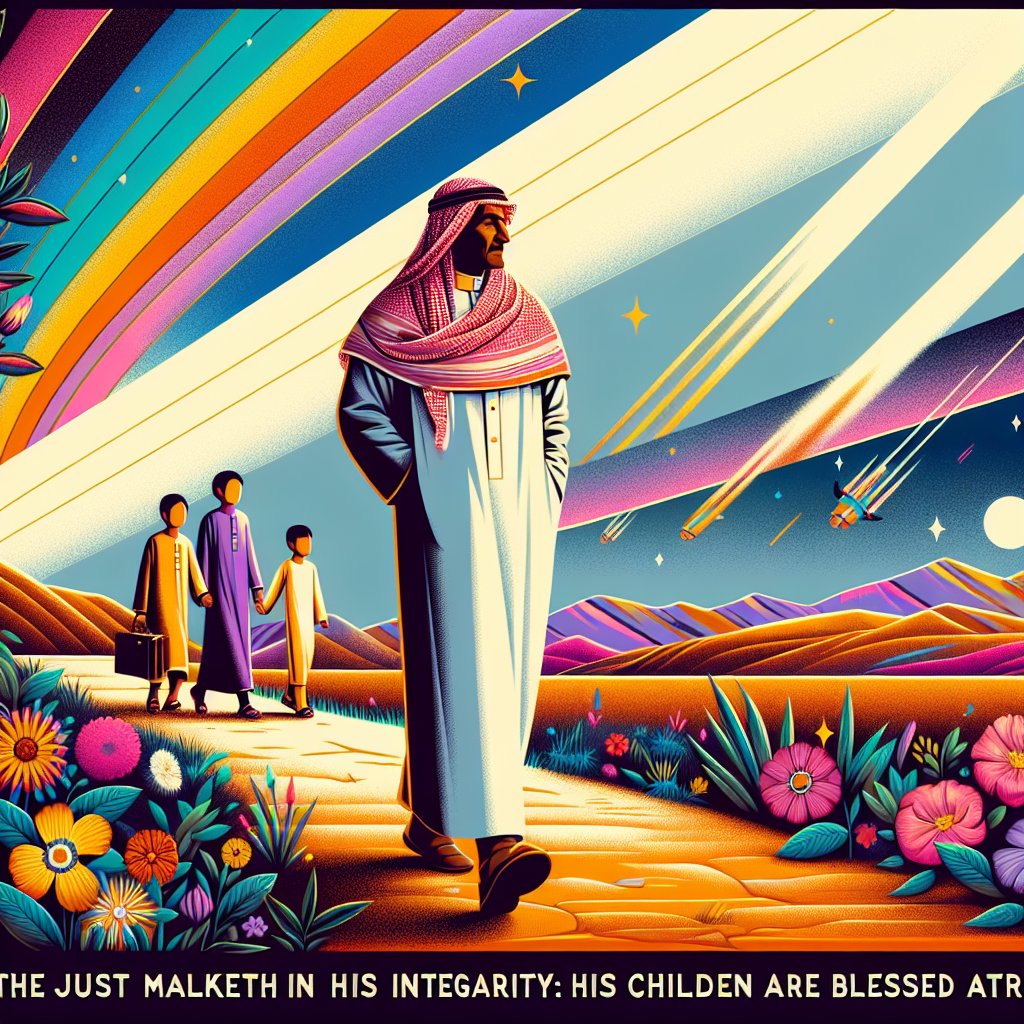 Proverbs 20 7 Artwork Bible Art