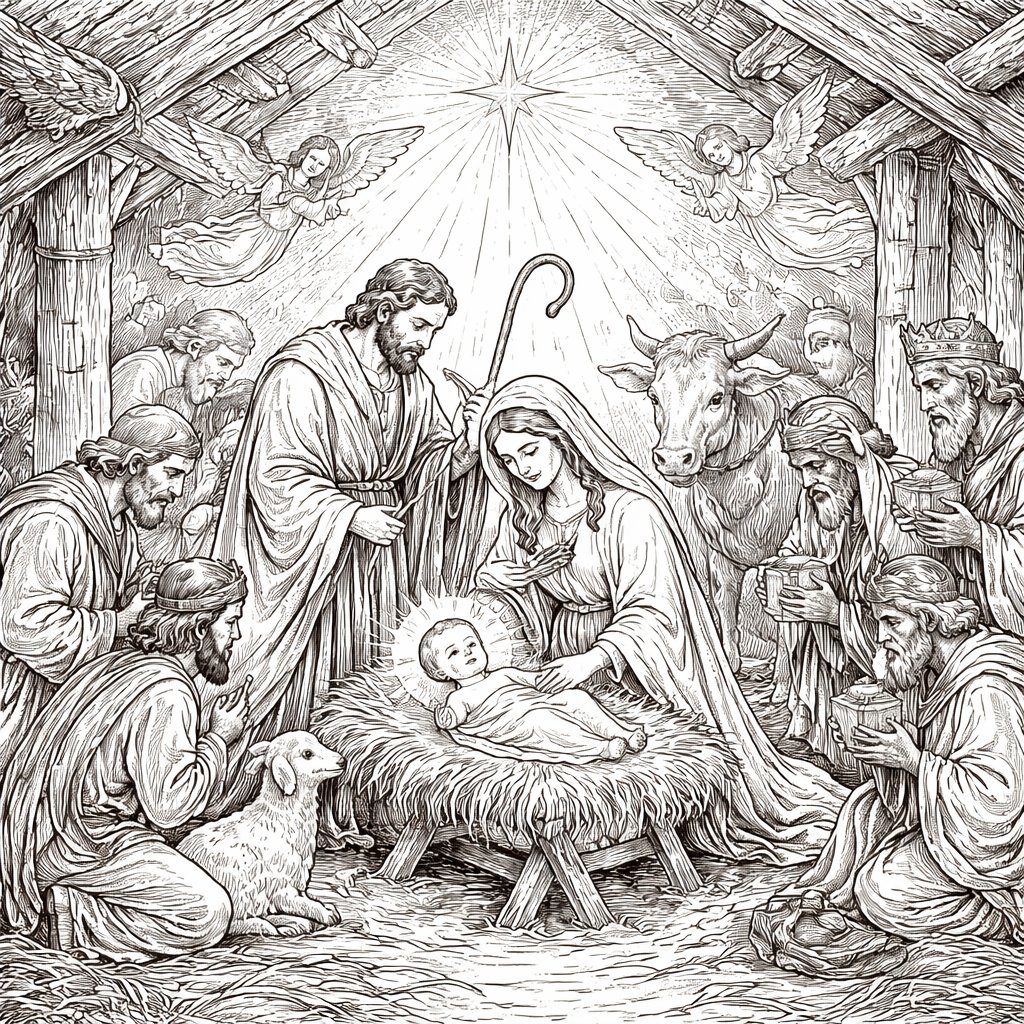 The birth of Jesus | Bible Art