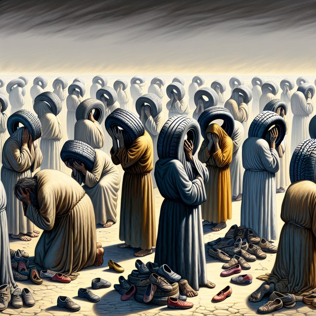 What does Ezekiel 24:23 mean? | Bible Art