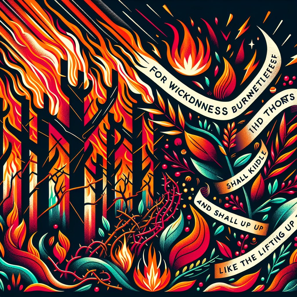 What does Isaiah 9:18 mean? | Bible Art