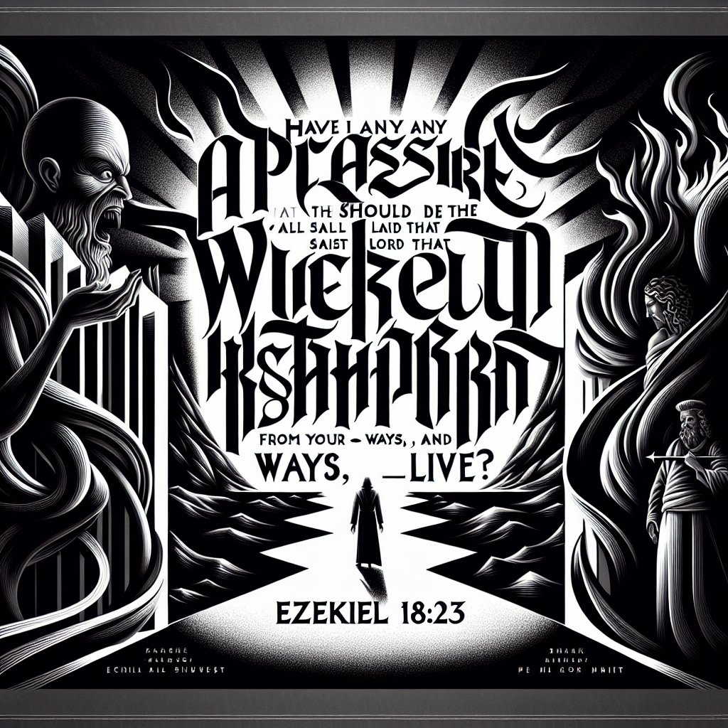 Ezekiel 18:23 Artwork | Bible Art