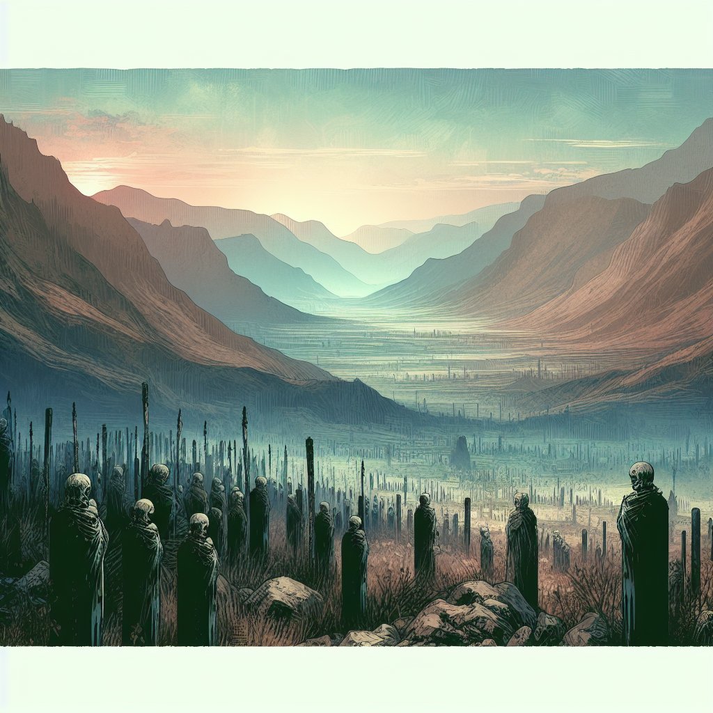 A valley of bones | Bible Art
