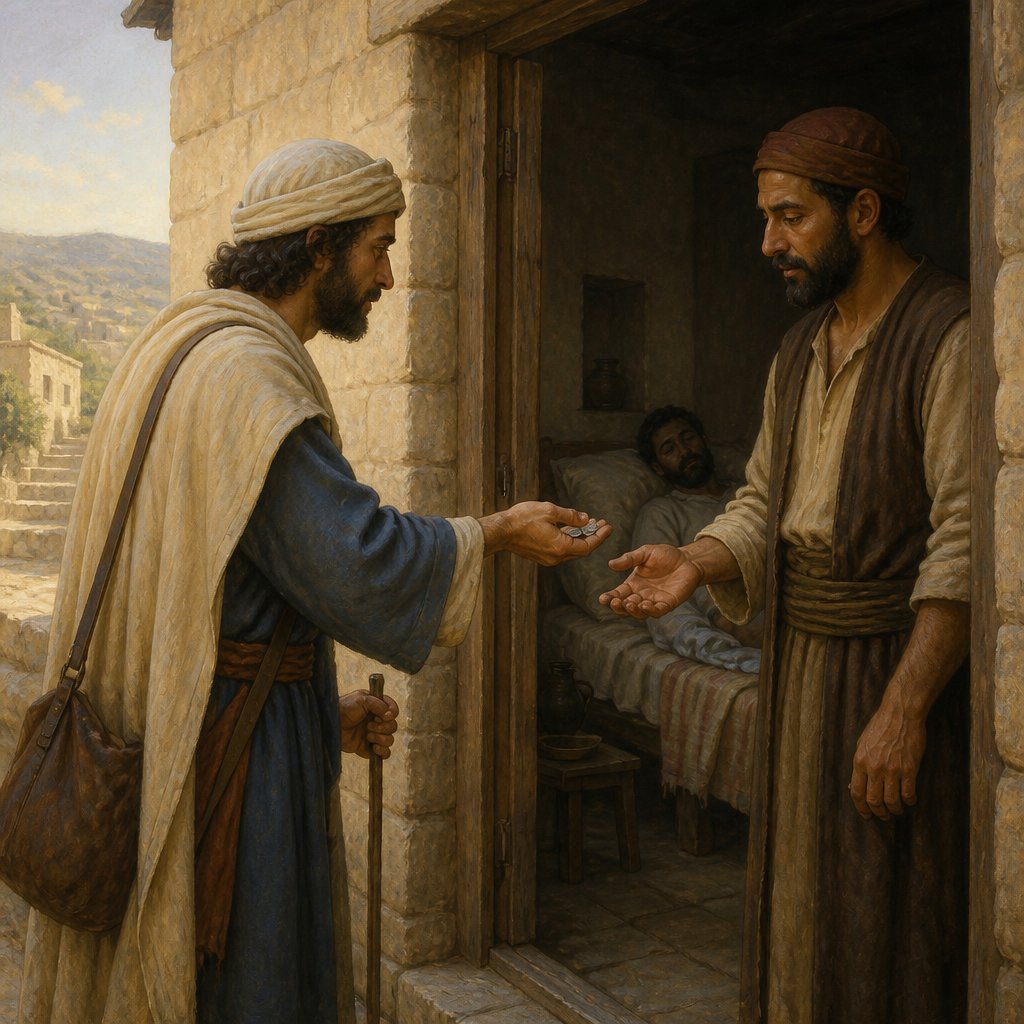 What does Luke 10:35 mean? | Bible Art