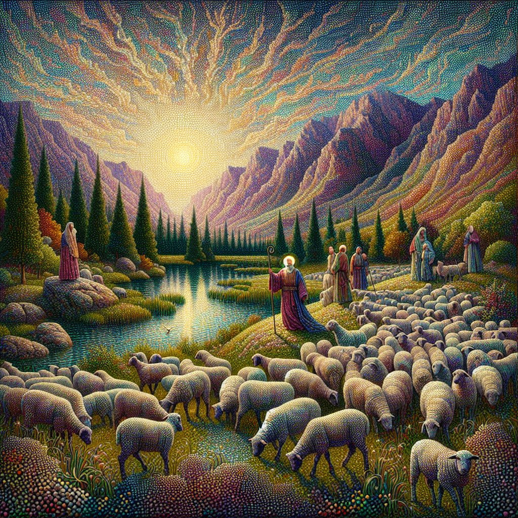 The Lord is my sheph | Bible Art