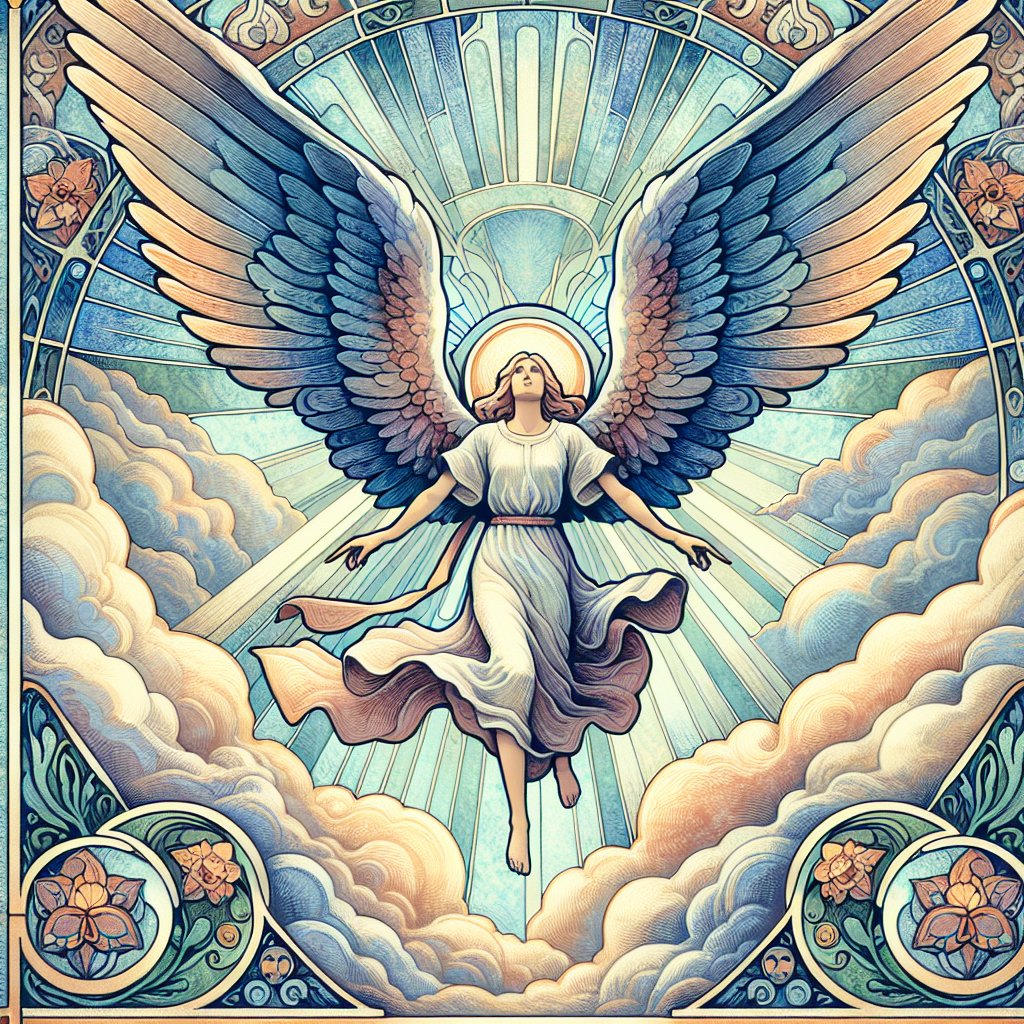 Guardian Angel flyin | Bible Art