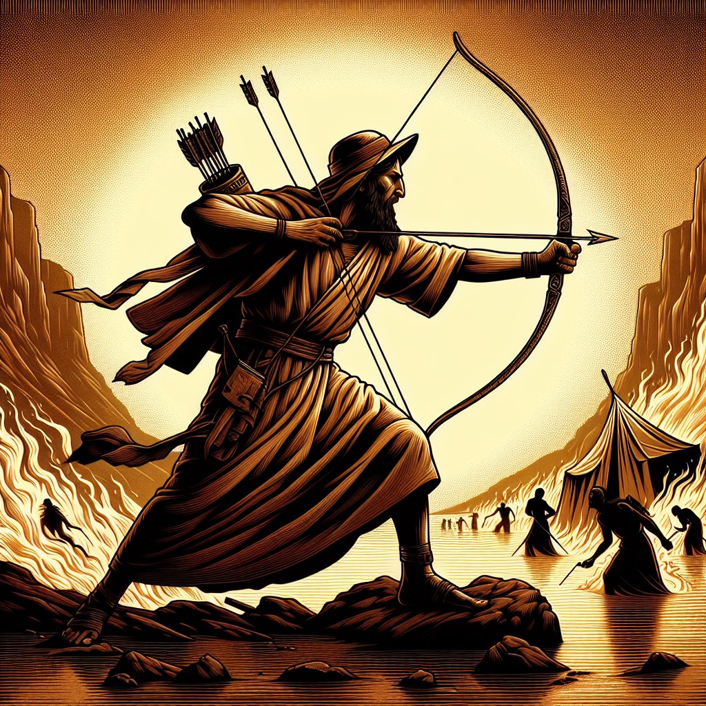 Like an enemy he has | Bible Art
