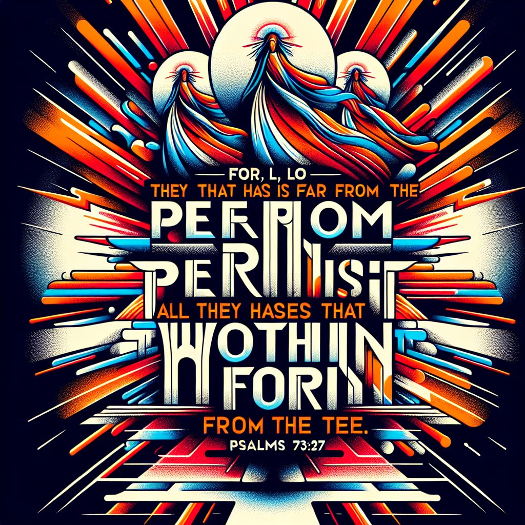 What does Psalms 73:27 mean? | Bible Art