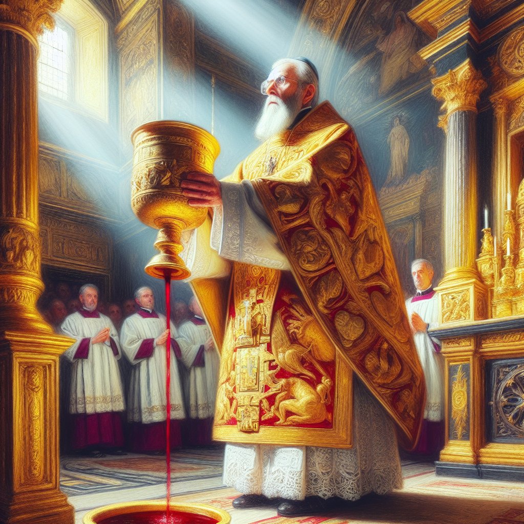 High priest takes bl | Bible Art