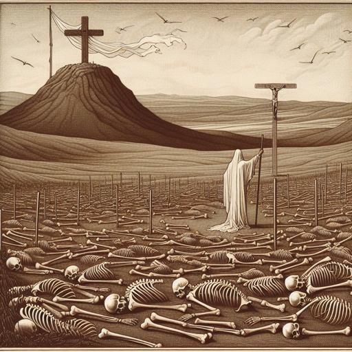 Ezekiel’s Vision Of Dry Bones Artwork | Bible Art